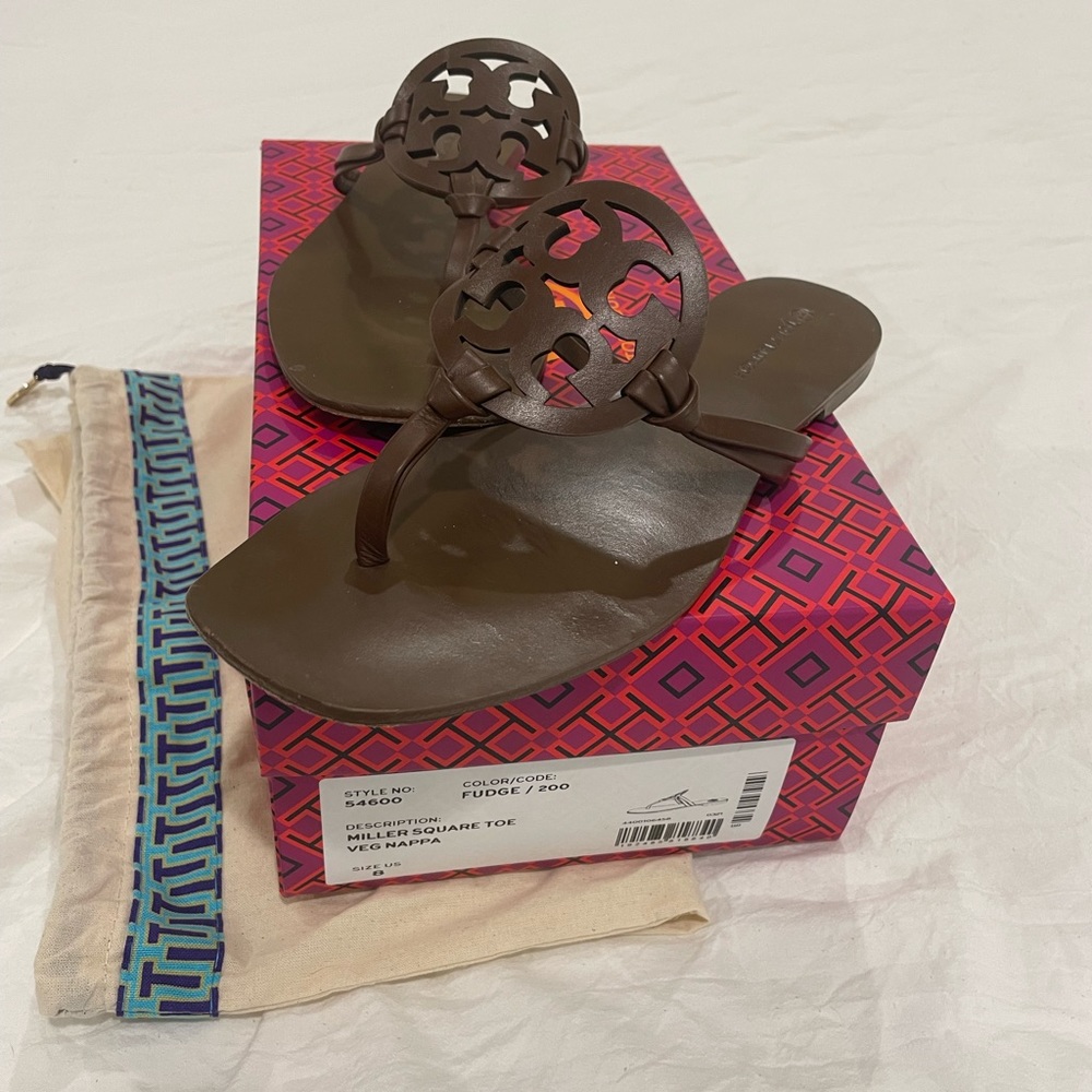 Tory Burch Miller Square Toe Sandal - Gem